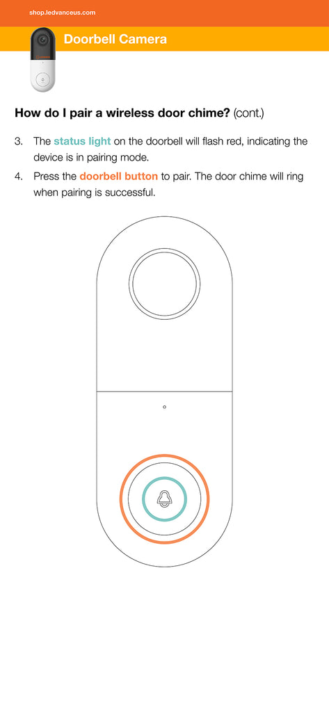 Doorbell Camera: How do I pair a wireless door chime? – LEDVANCE