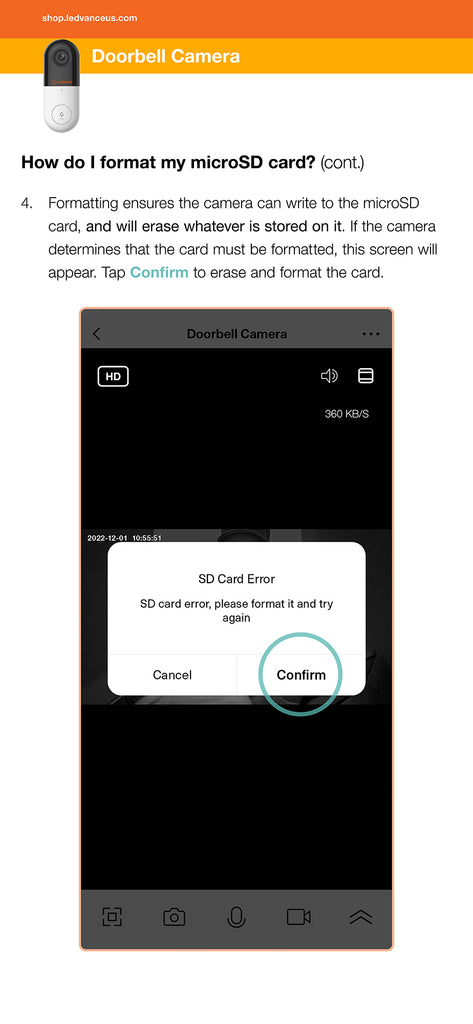 Doorbell Camera: How do I format my microSD card? – LEDVANCE