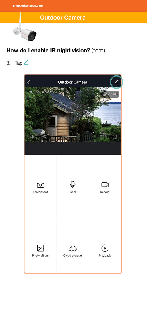 Outdoor Camera: How do I enable IR night vision? – LEDVANCE