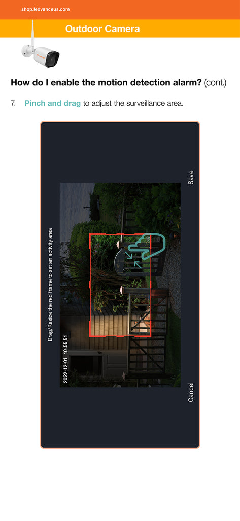 Outdoor Camera: How do I enable the motion detection alarm? – LEDVANCE