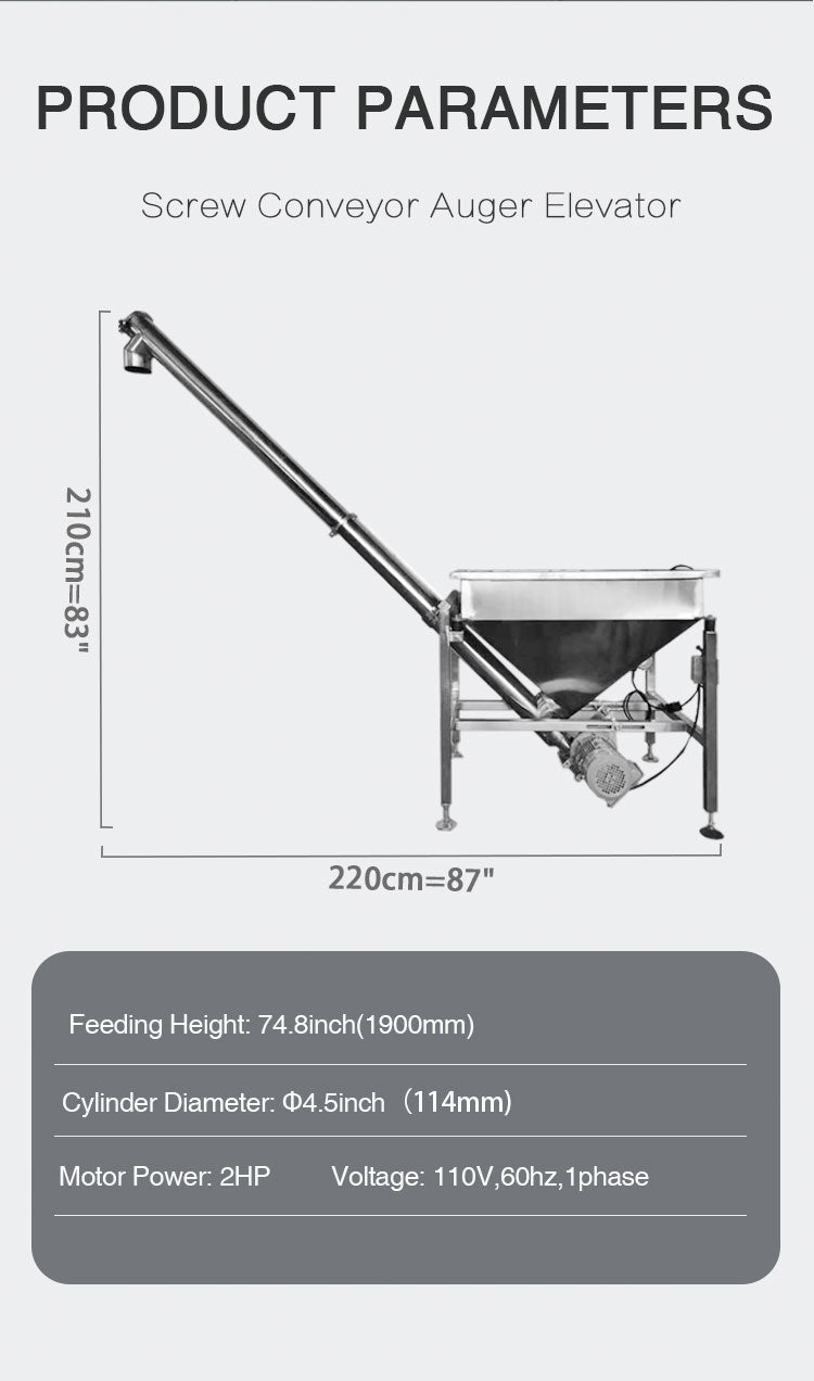 Screw Conveyor Auger Elevator – CECLE Machine