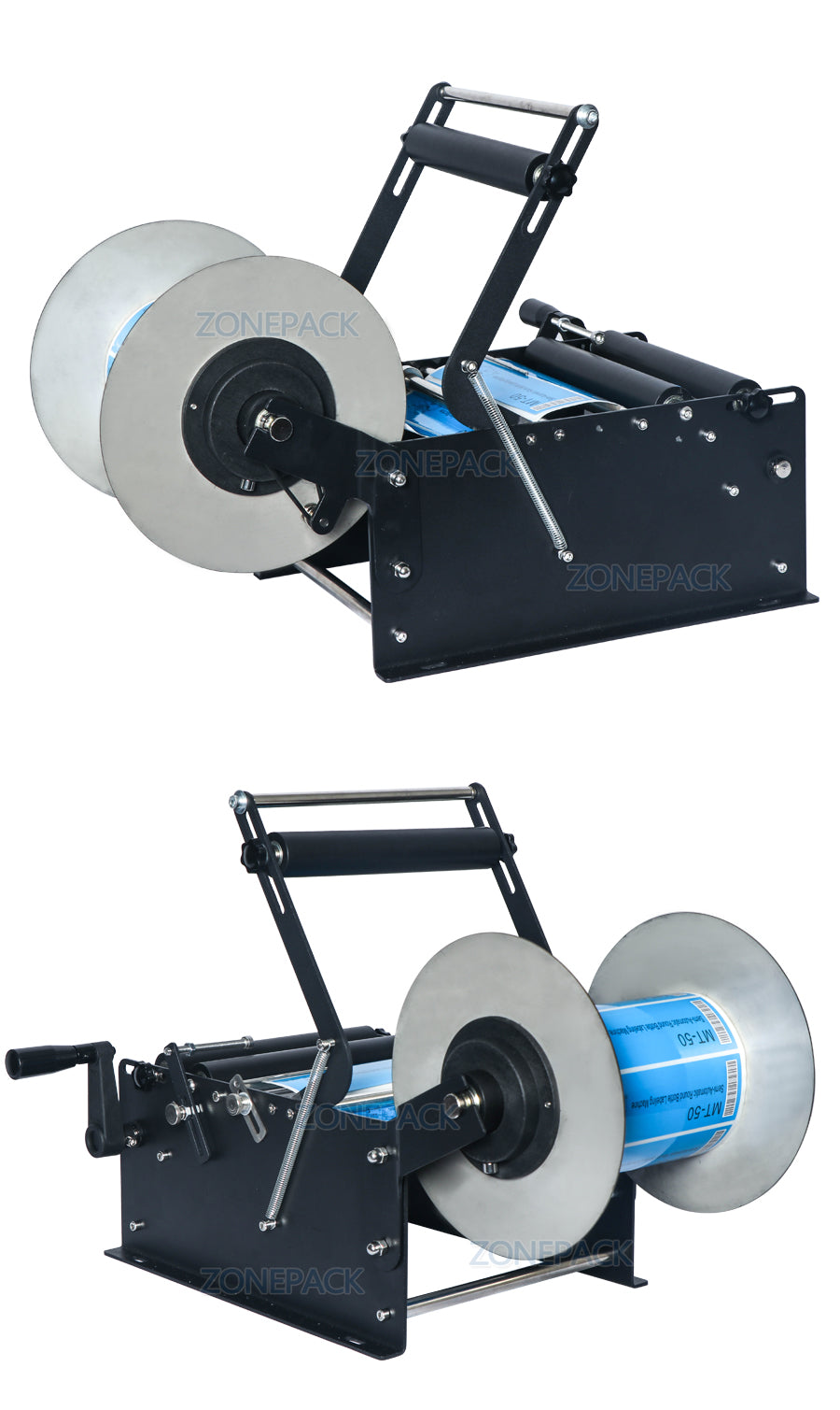 ZONEPACK ZP-50W Manual Round Labeling Machine With Handle Bottle Label