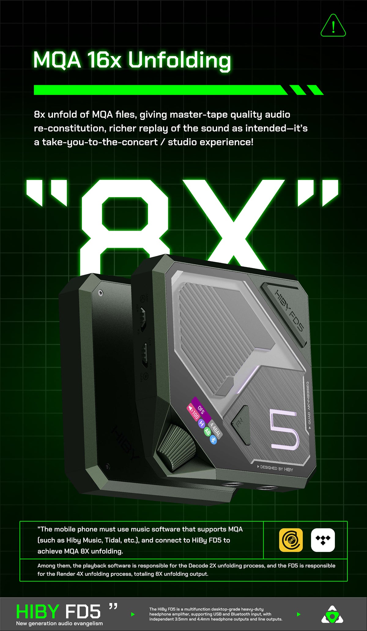 HiBy FD5 — Cyberpunk desktop HiFi