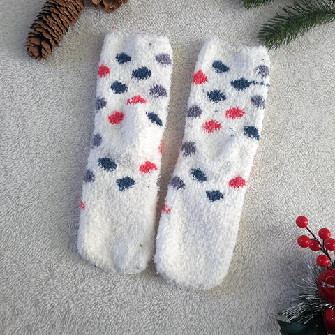 Fuzzy Animal Socks for Women & Kids | Cozy Winter Christmas Slipper ...