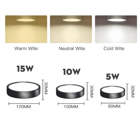 LED Downlight Mini Surface Mounted 5W 10W 15W Panel Spot Light Ultra T ...