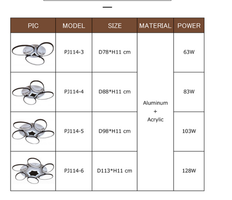 Dimmable Modern LED Ceiling Lights For Living Room Bedroom Home ...