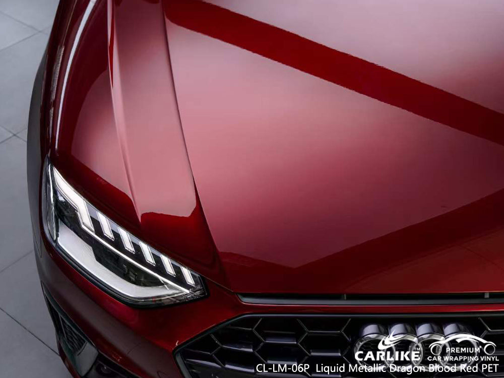 Liquid metallic dragon blood red car paint vinyl (pet release paper)