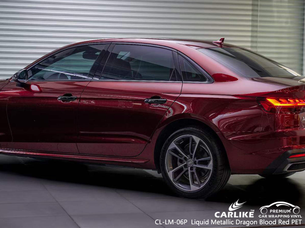 Liquid metallic dragon blood red car paint vinyl (pet release paper)