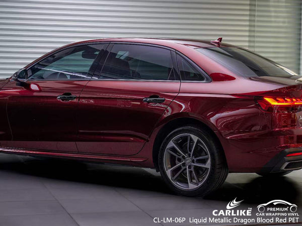 Liquid metallic dragon blood red car paint vinyl (pet release paper)