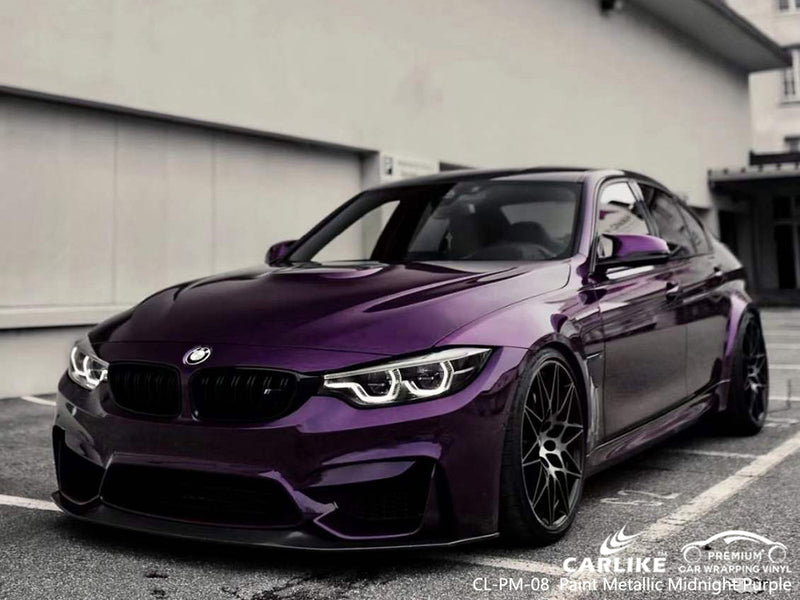 Paint metallic midnight purple wrap for car