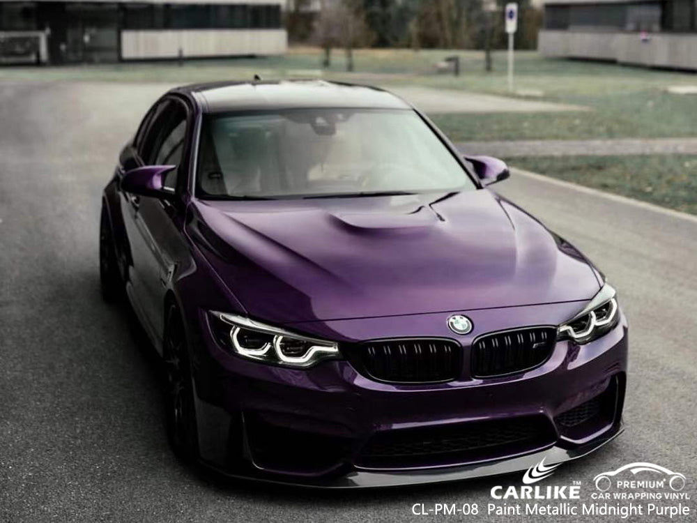Paint metallic midnight purple wrap for car