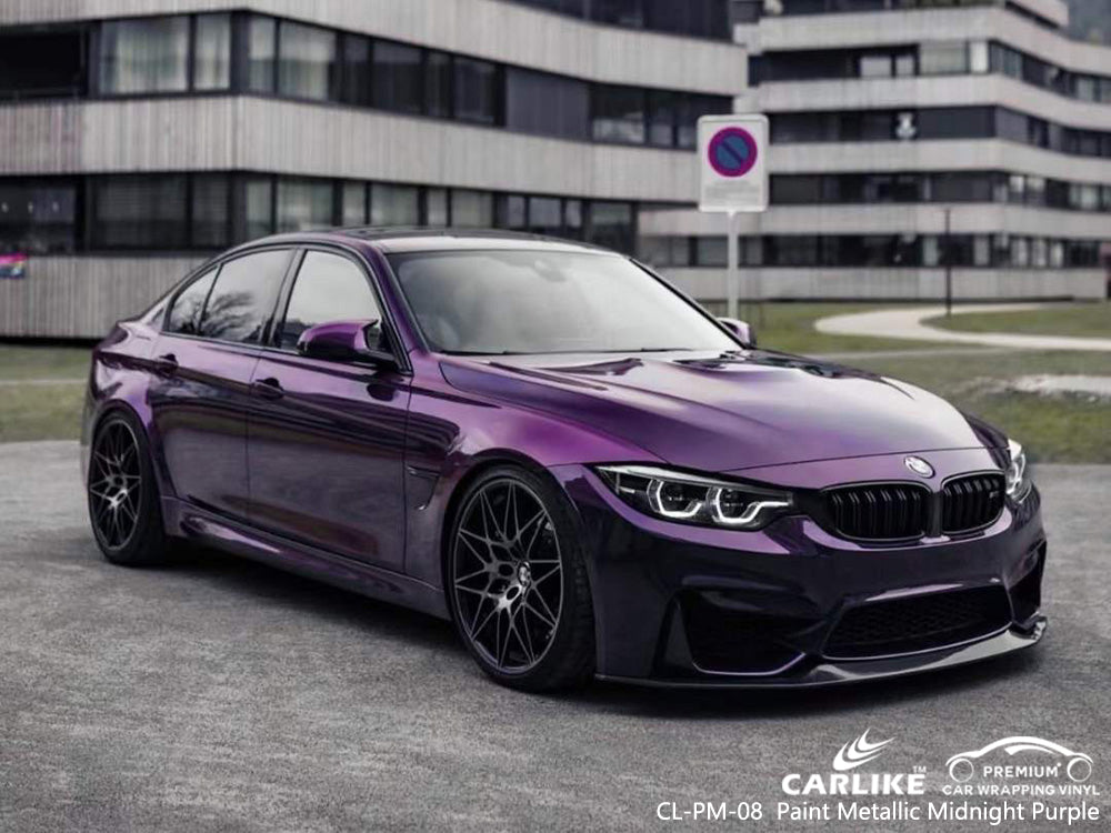 Paint metallic midnight purple wrap for car