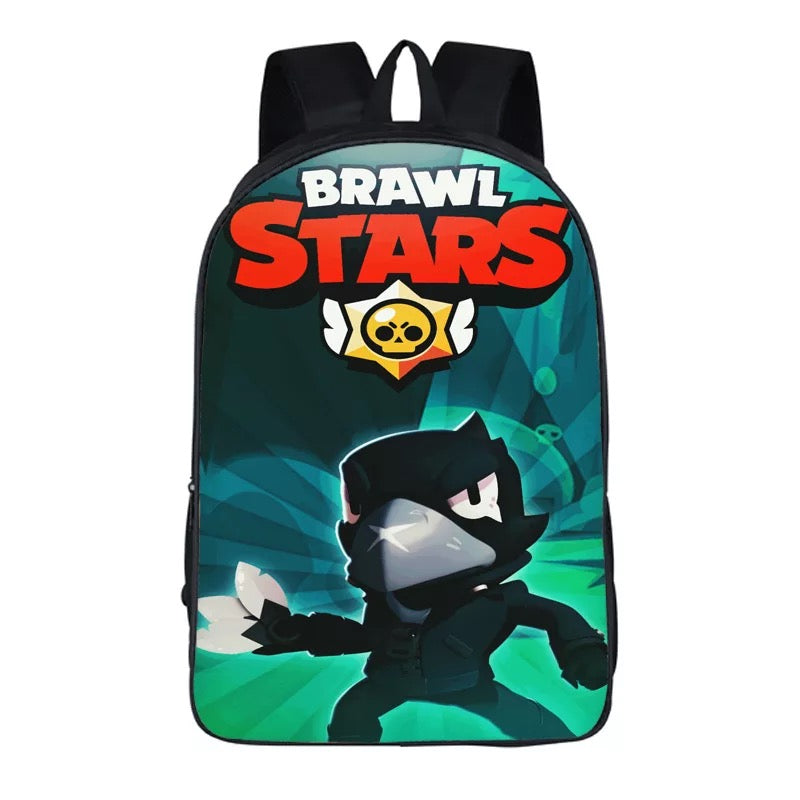 Game Brawl Stars Crow Backpack 16" School Sports Bag - GetLoveMall ...