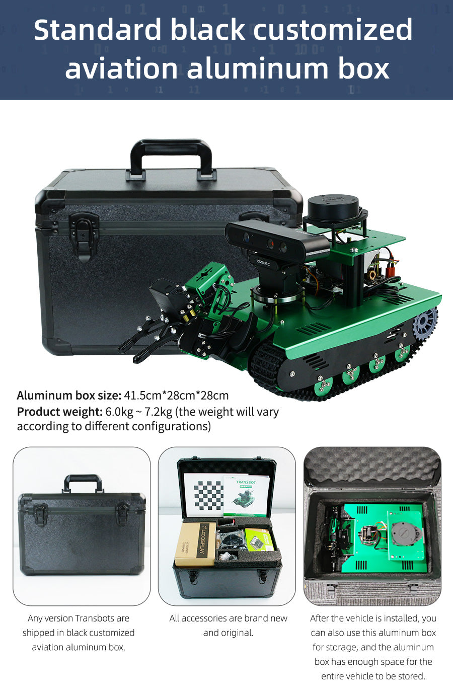 Yahboom Ros Transbot Robot With Lidar Depth Camera Support Python Programming Moveit 3d Mapping