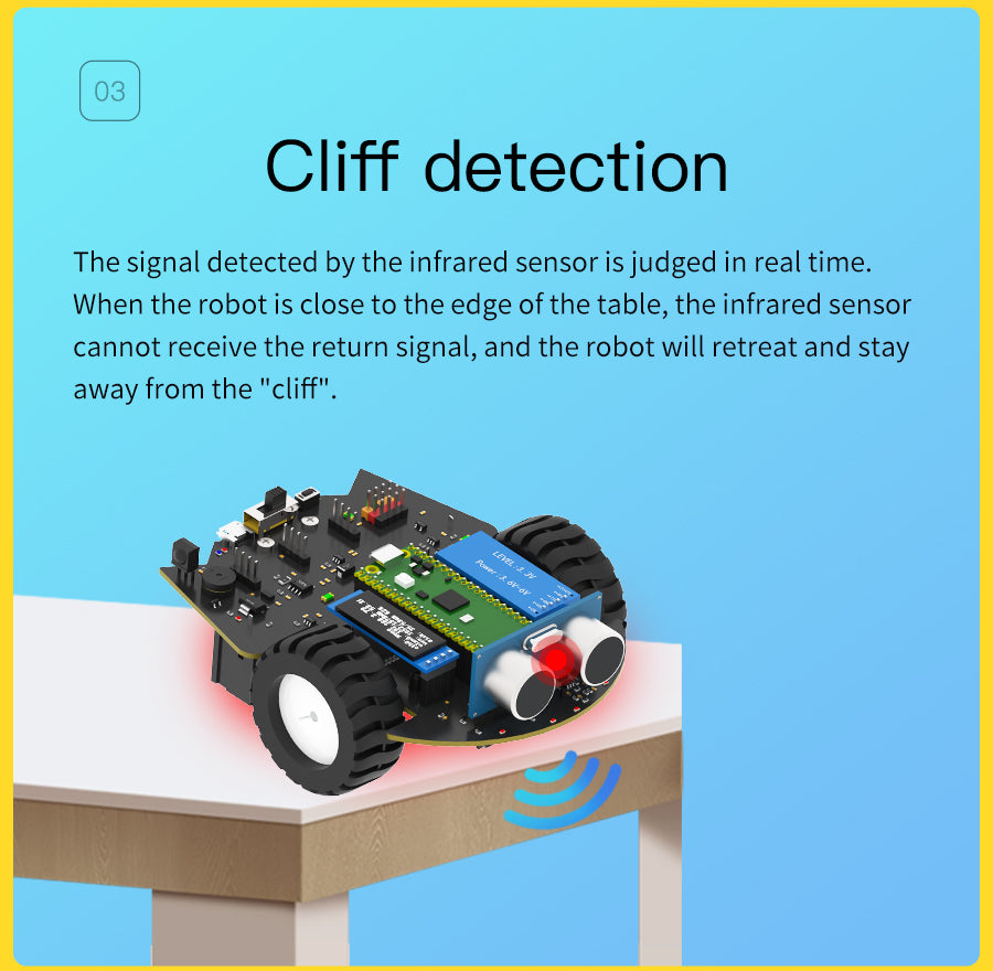 Yahboom Raspberry Pi Pico 2 Car Robot Adopt Micropython Programming