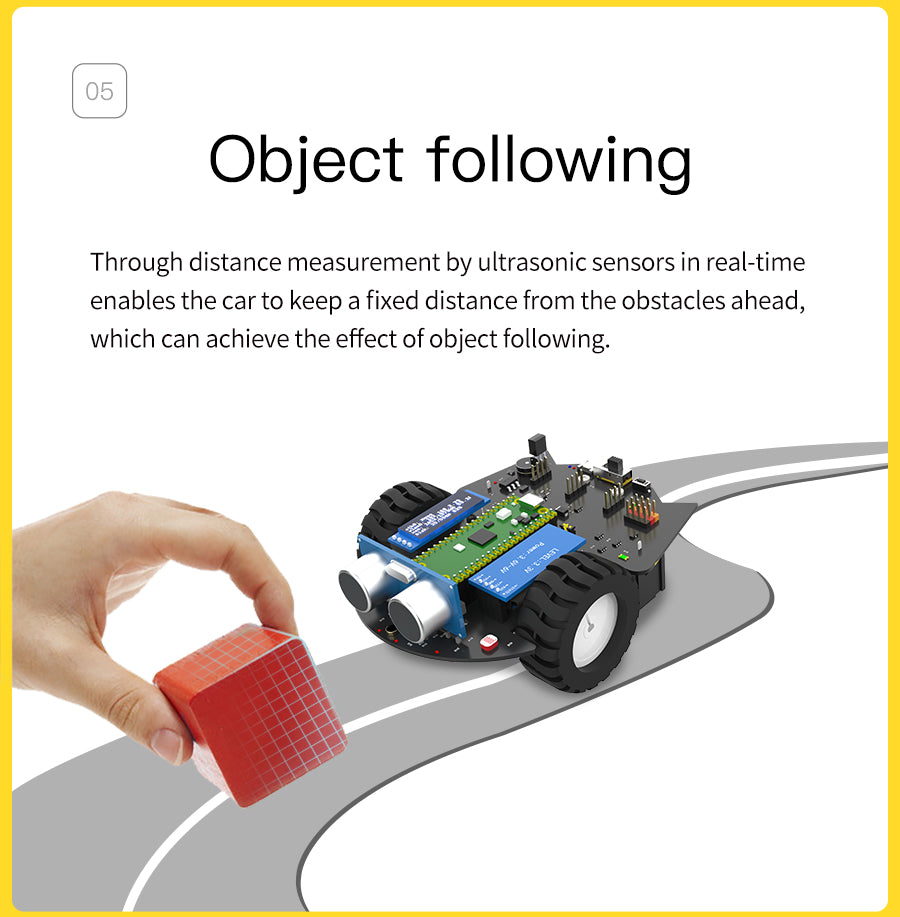 Yahboom Raspberry Pi Pico 2 Car Robot Adopt Micropython Programming