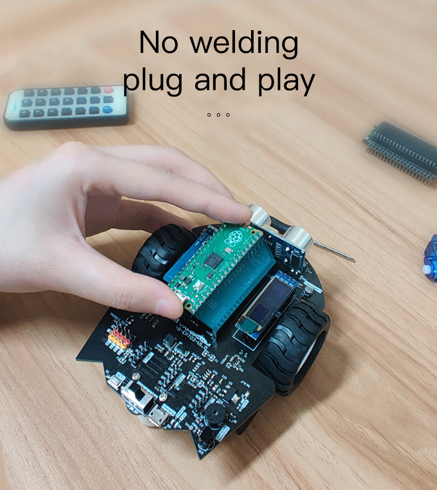 Yahboom Raspberry Pi Pico Car Robot Kit Adopt Micropython Programming