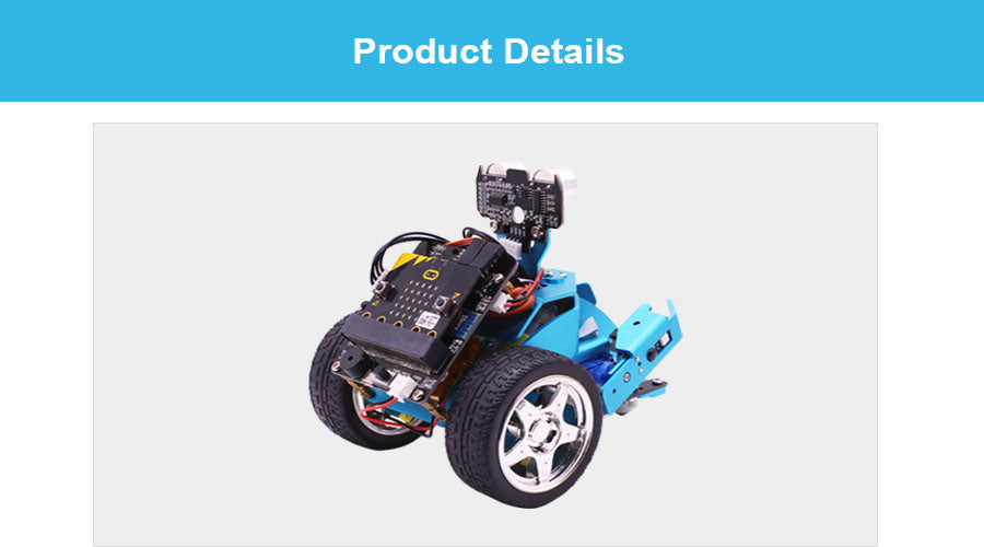 YAHBOOM HELLOBOT MICRO:BIT STEM מכונית רובוט חכמה תואמת ללוח MICRO:BIT V2/1.5 - ITEC-EDU