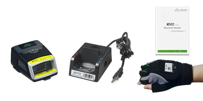 Industrial Glove Barcode Scanner Zebra 2D Bluetooth Scanner MS02 ...