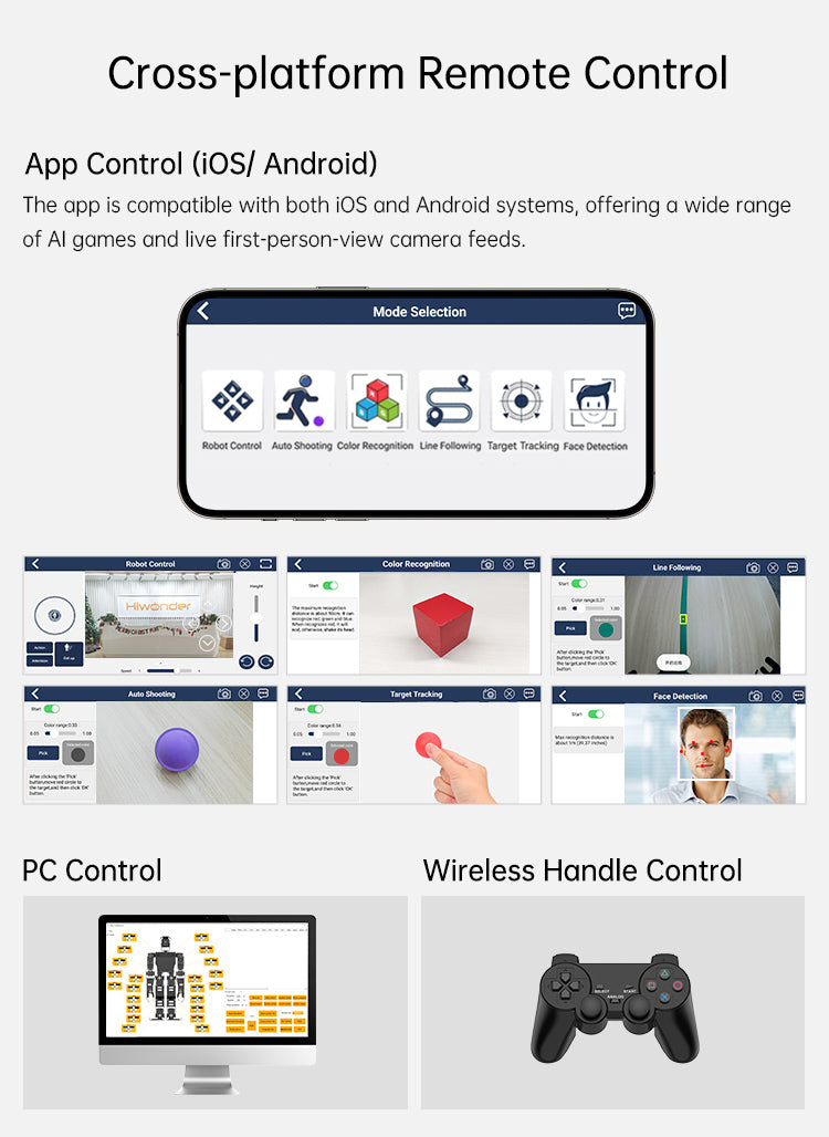 AiNex ROS Education AI Vision Humanoid Robot Powered by Raspberry Pi – ThinkRobotics.com