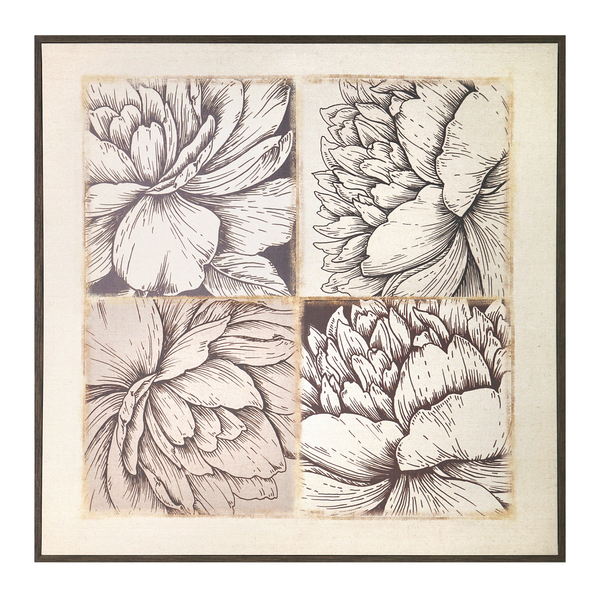Linen - Botanical Tile – Fineartcanvas.com