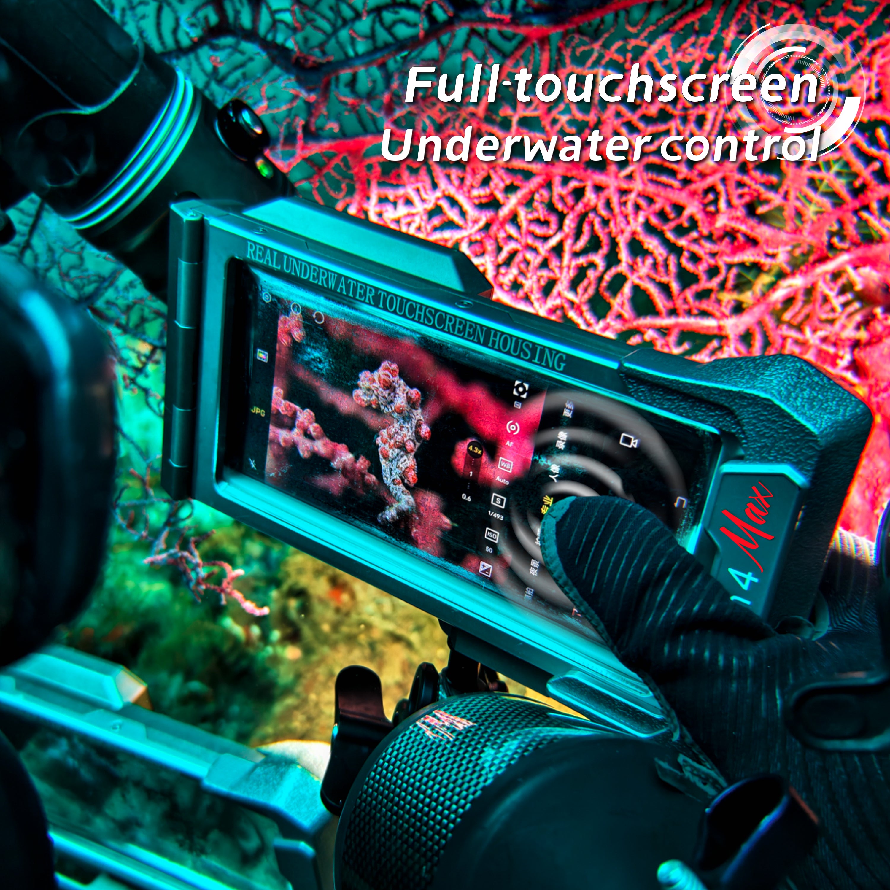 DIVEVOLK SeaTouch 4 Max Underwater Smartphone Housing - Platinum