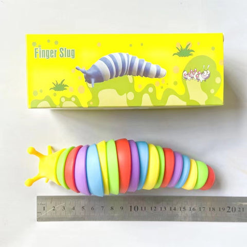 Articulated Finger Slug Anti-Anxiety Sensory Toy