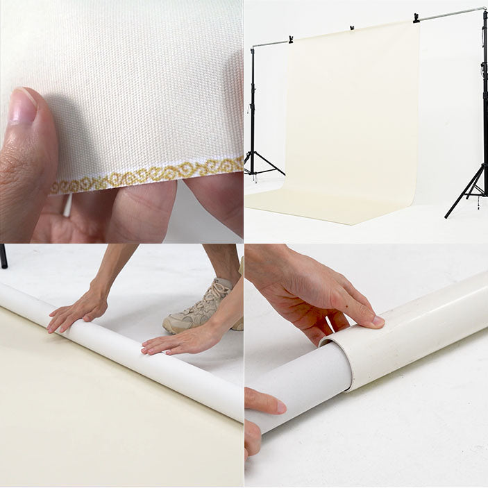 white material backdrop