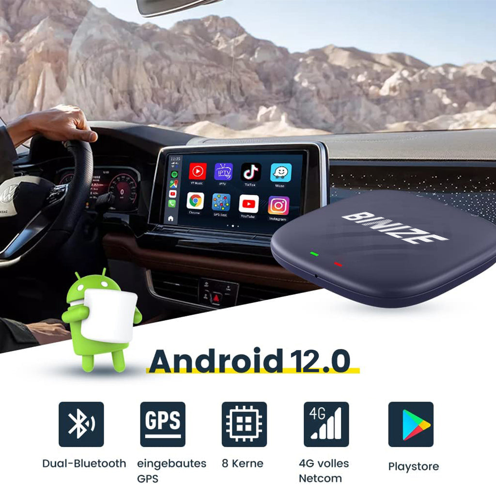 Binize CarPlay Wireless Box for Car with Factory Wired CarPlay
