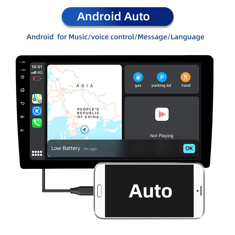 Binzie Android 10 Car Radio with Apple Carplay and Android Auto, 10 ...