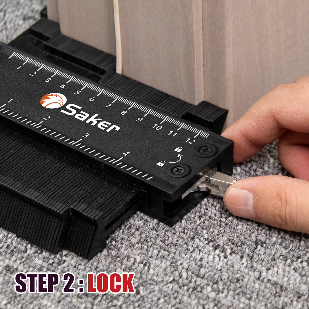 Saker® Profile Gauge with Lock (Black) – Saker Tool Official