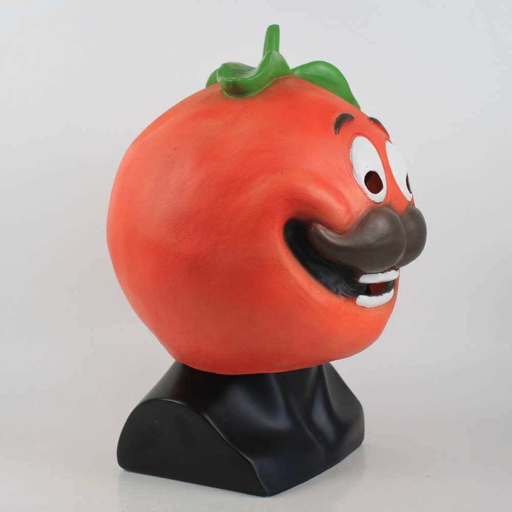 Tomatohead Latex Costume Mask Prop Fortnite Battle Royale Halloween ...
