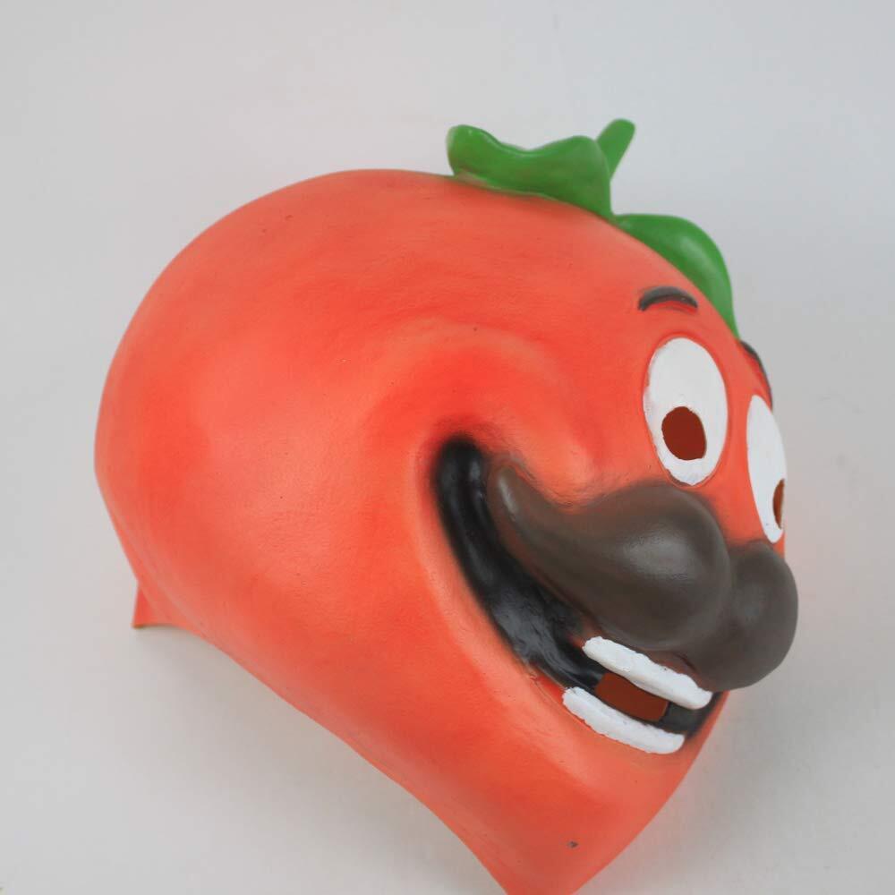 Tomatohead Latex Costume Mask Prop Fortnite Battle Royale Halloween ...