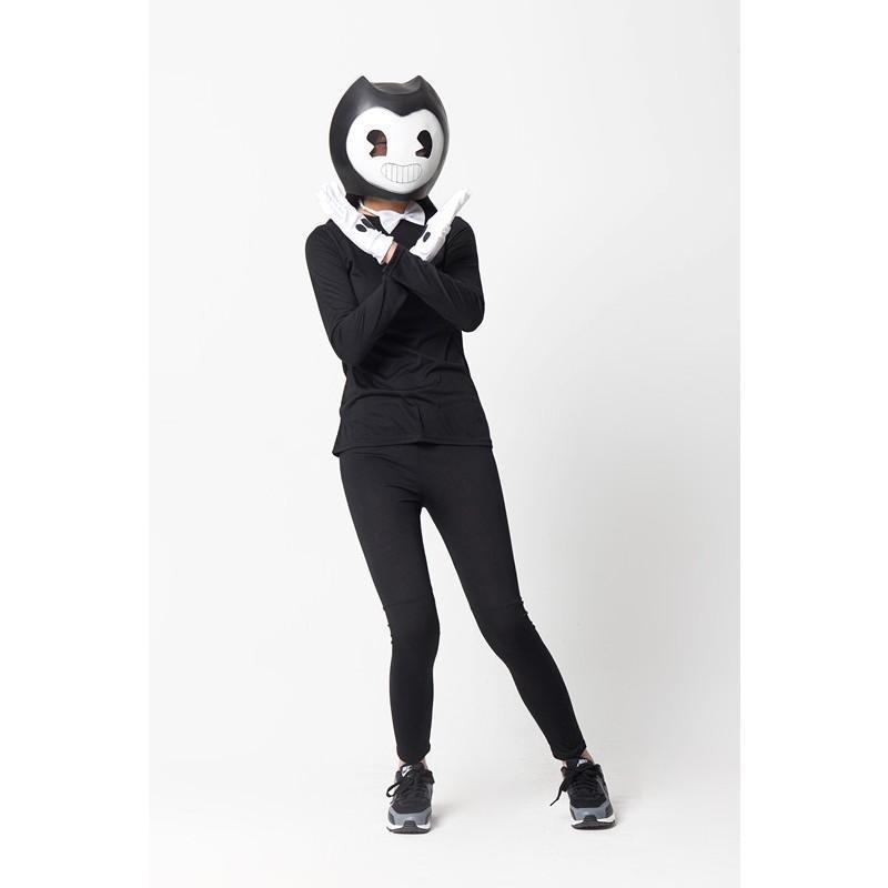 Kids Bendy Black Costume with Latex Mask Bendy And The Ink Machine ...