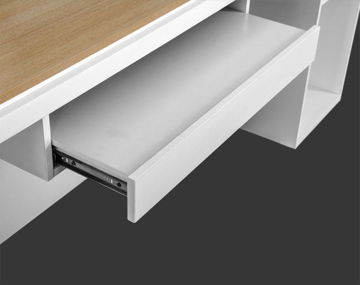 Geometric Reception Desk White Wooden Reception Desk Creative Design W ...