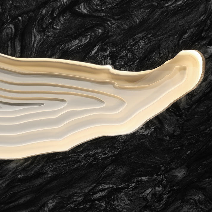 Illuminated INS Reception Desk Modern Design in Marble Laminated Offic ...