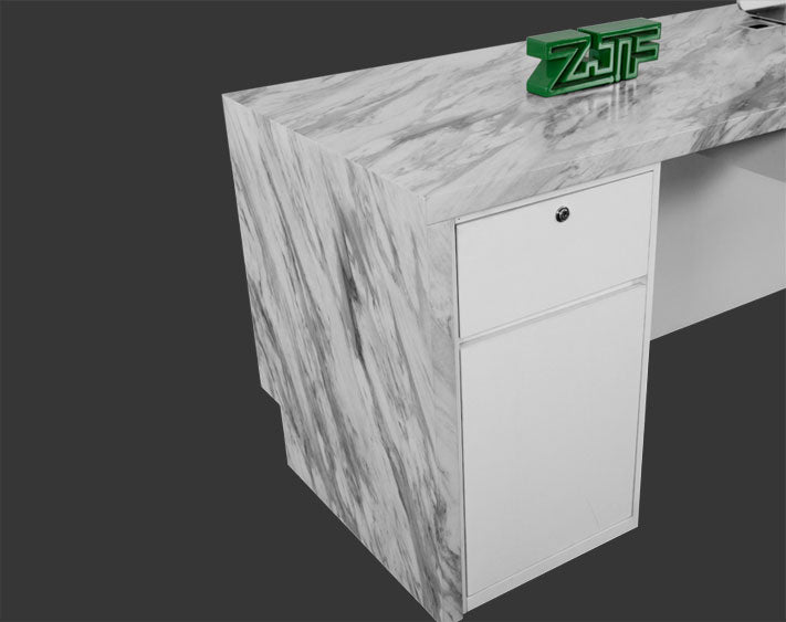 Marble Reception Desk Large Reception Desk for sale Minimalism Front D ...