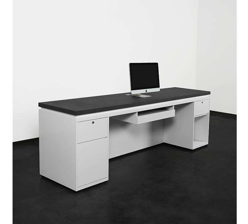 Black and White Reception Desk | Beauty Salon Reception Desk — M2 Retail