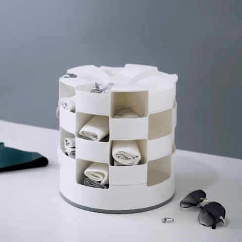 360-degree Rotating Compartment Storage Box - BeeBea