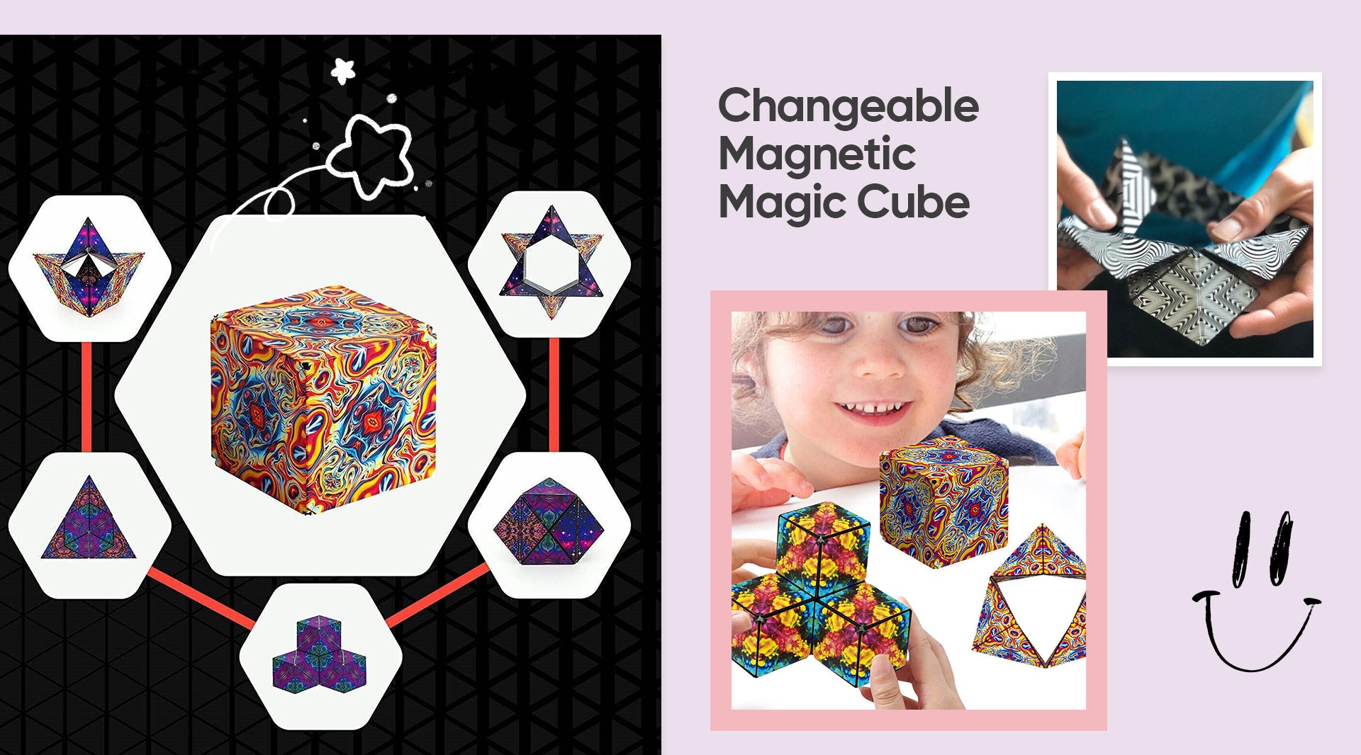 Changeable Magnetic Magic Cube – luckinwish