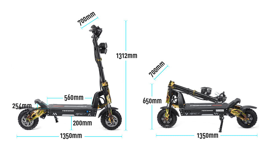 TEEWING Mars XTR 72V 10000W 110km/h Electric Scooter – Veewing