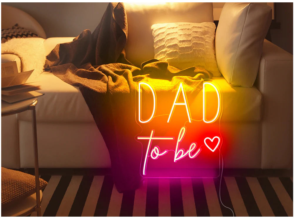 DAD to be neon signs|custom cute neon light signs for father's