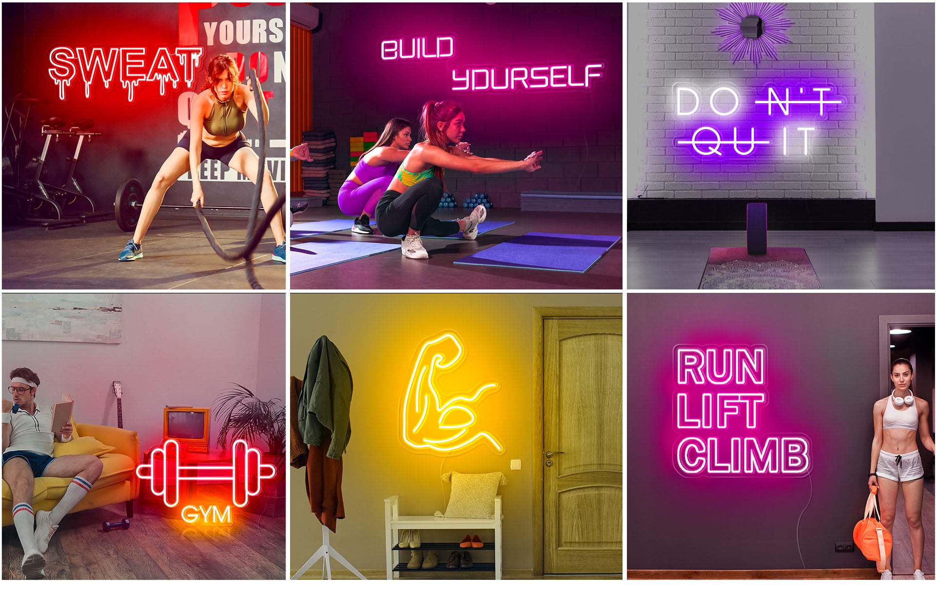 Gym Neon Signs | Neon Party | Custom LED Neon Signs