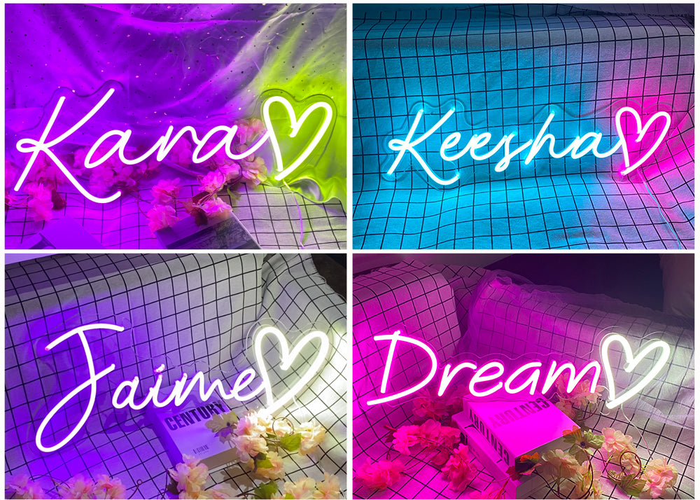 Custom name neon sign| design personalized name neon art