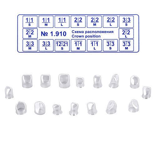 Dental Crown Forms Temporary Crown & Bridge Materials: 1.910.Anterior ...