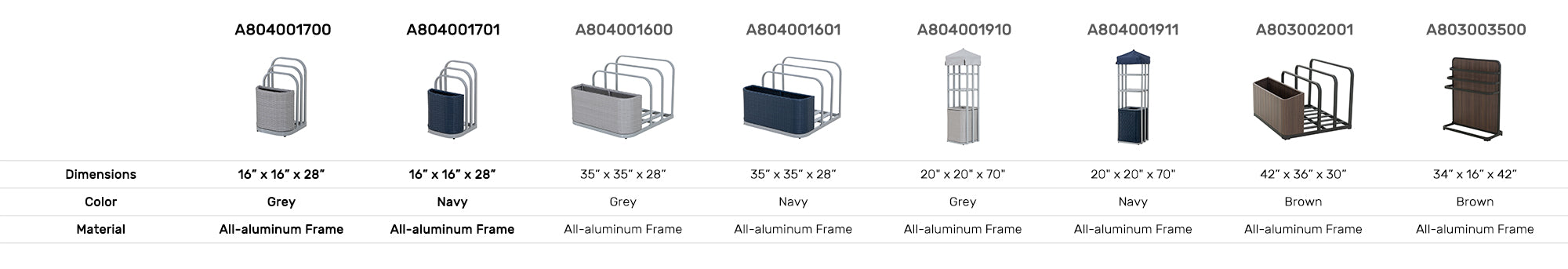 16 Inch Compact Pool Float Storage Rack | Rattan - SUNJOY