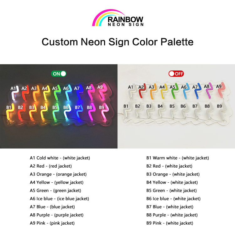 Create your neon sign builder – Rainbow Neon Sign