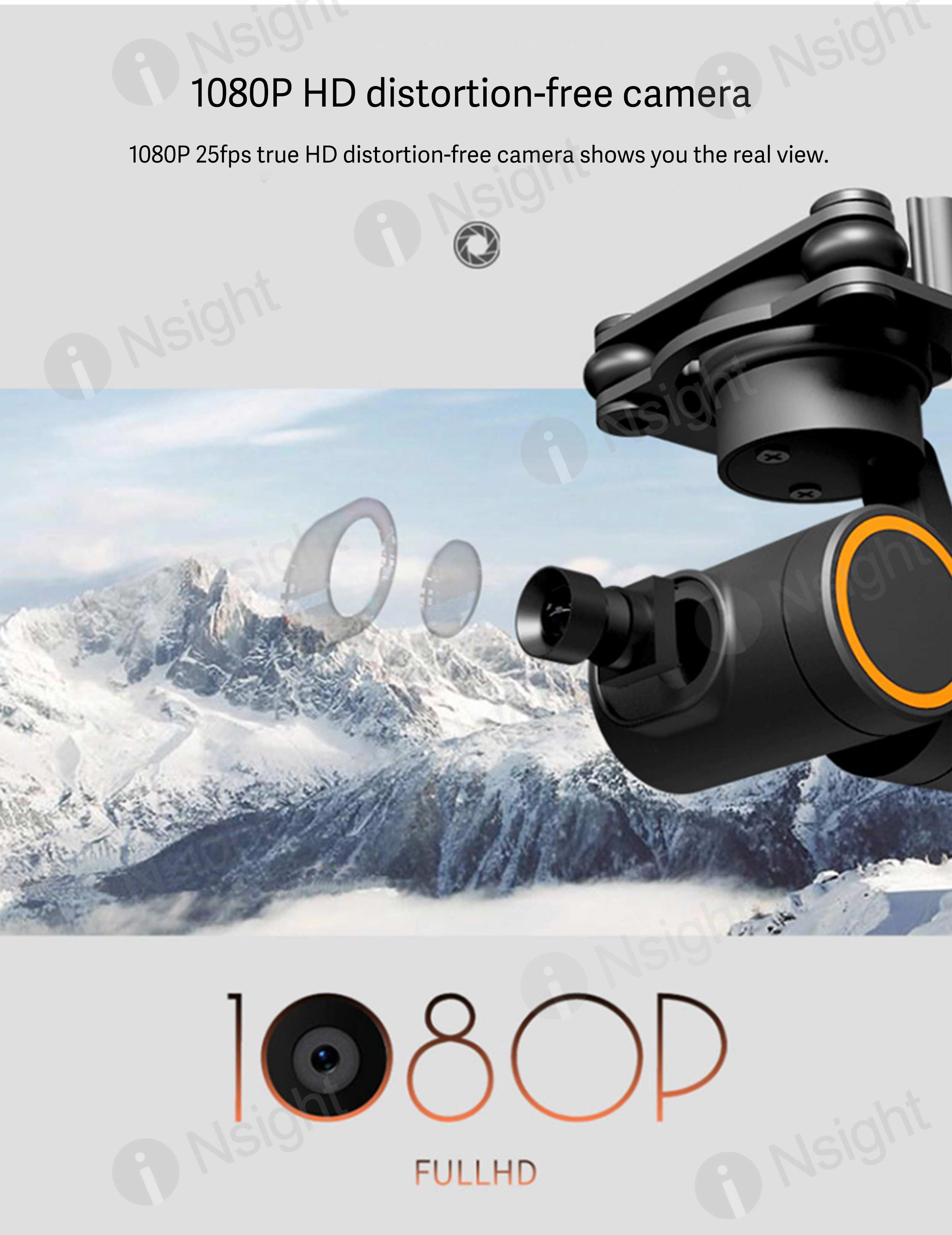 SkyDroid C10 Camera with LED/OAG/DG 1080P FPV PTZ Camera Gimbal Compat ...