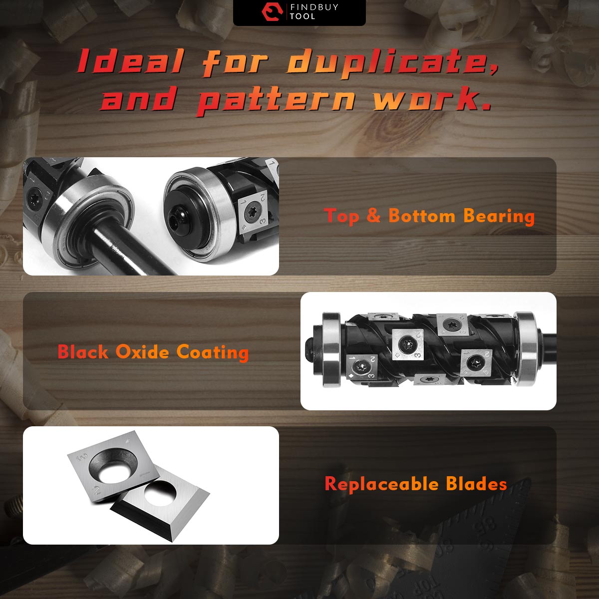 Spiral Flush Trim Router Bit With Double Bearing Findbuytool