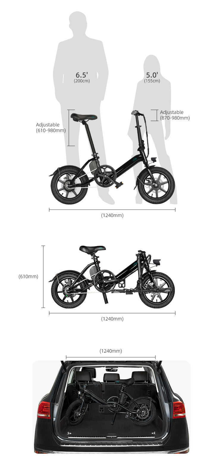 Fiido D3 Pro Mini Electric Bike is a Best Choice for Family - Fiido
